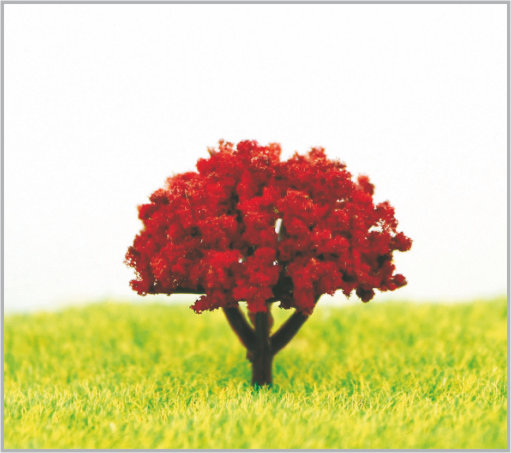 Handmade 3.5cm Custom Architectural Plastic Miniature Model Trees With ...