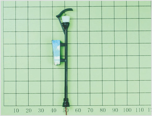 T16 7.5cm Luminous Miniature Street Model Lamp Post Light for Train Layout