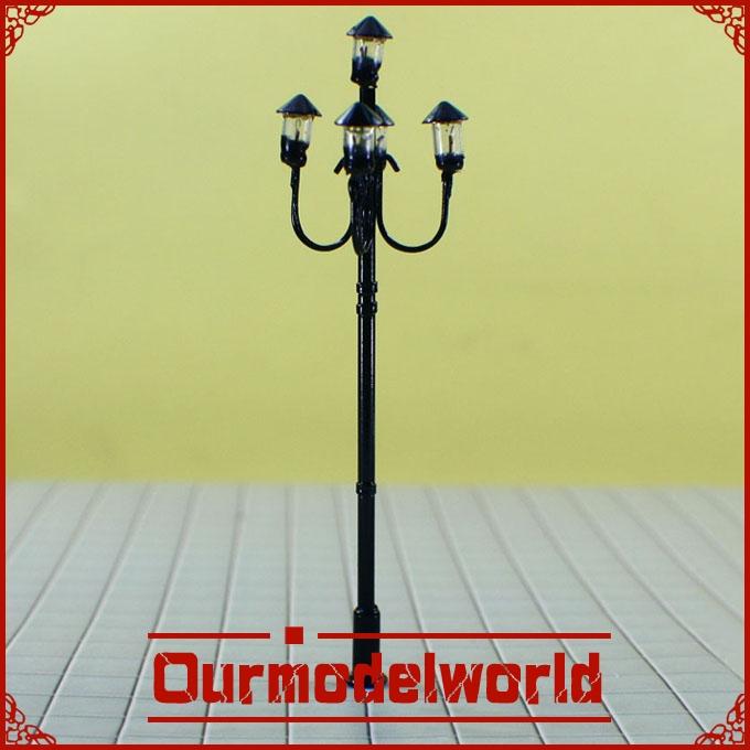 T52 6V 7cm Luminous Miniature Street Model Lamp Post Light for Train Layout