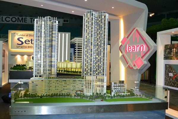 Commercial Building Miniature Architectural Model Maker With Lighting ...