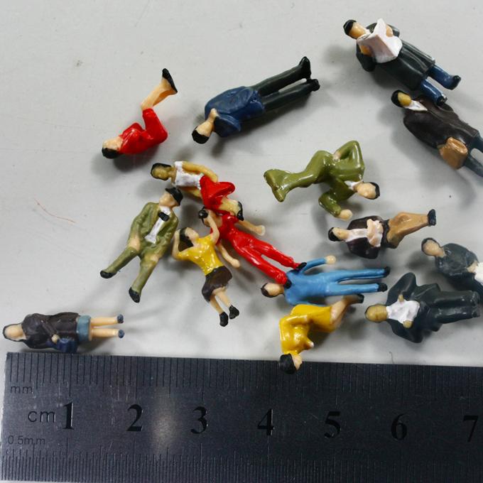 1:87 2.0cm Architectural Scale Model People , HO Scale Painted People ...