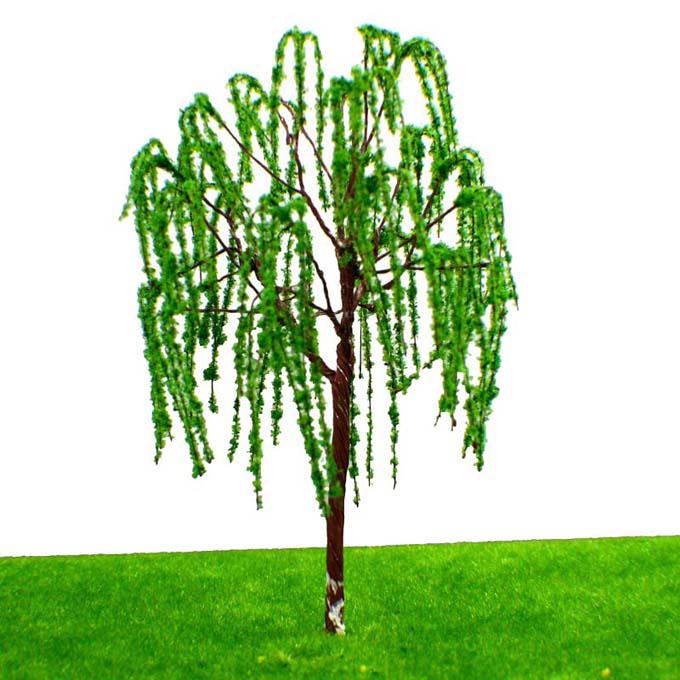 10 Willow Miniature Model Trees Train Railroad Garden Park Lake Scene 1 ...