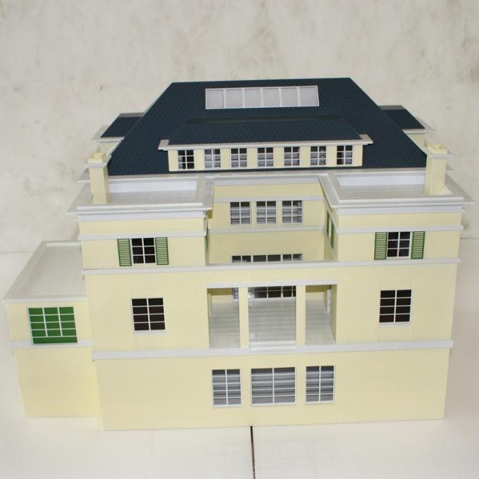 Commercial Building Miniature Architectural Models Layout Wood Base