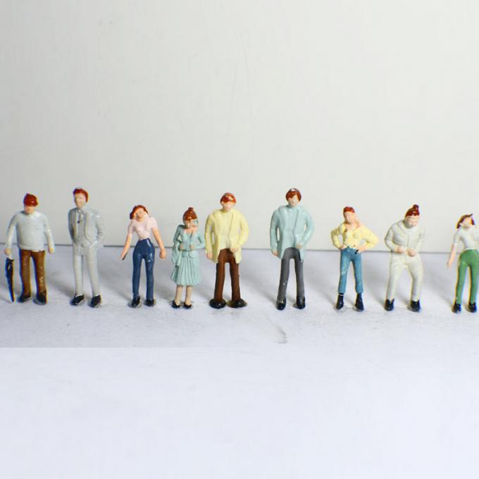 Scale 1:75 2.5cm Architectural Scale Model People , Painted Figures For ...