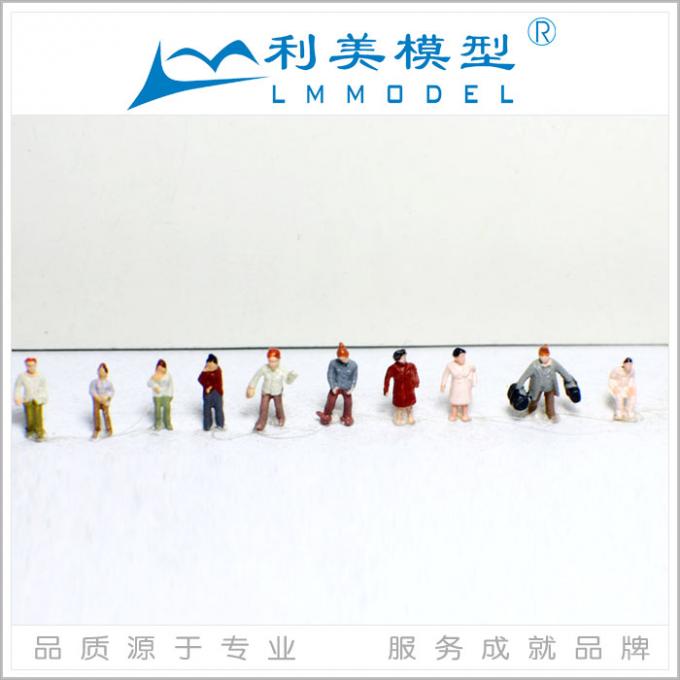 scale 1:300 0.6cm Architectural Scale Model People , Plastic Painted ...