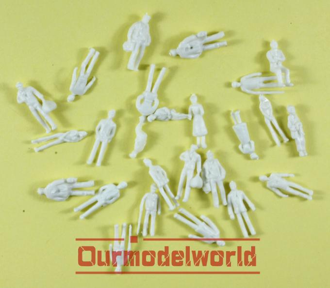 Plastic / Acrylic Architectural Scale Model People , 1.8 cm scale 1:100 ...