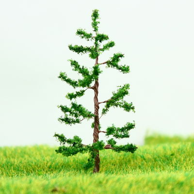 Railway Layout Miniature Model Trees Yellow Green Street Wire Tree 7cm