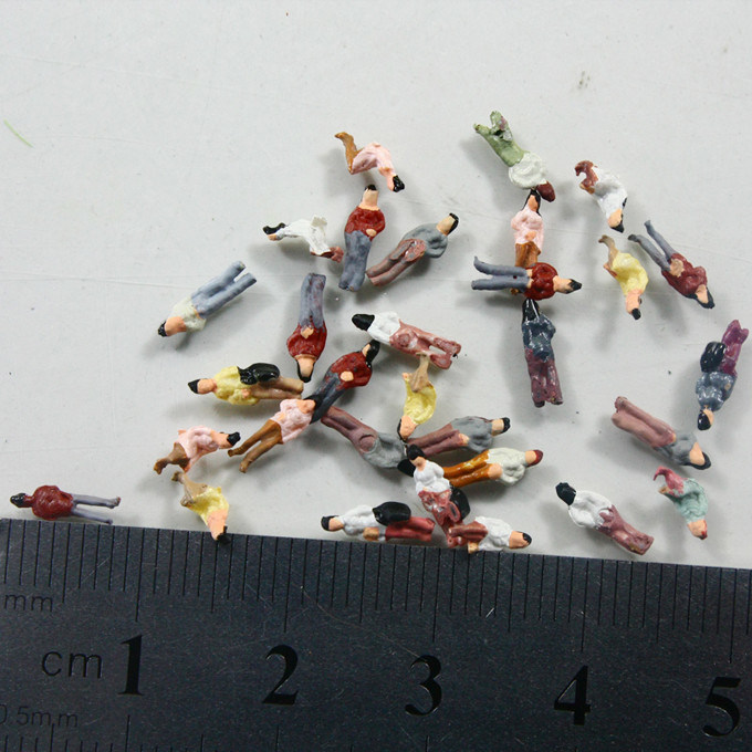 scale 1:300 0.6cm Architectural Scale Model People , Plastic Painted ...