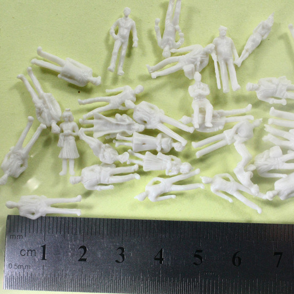 Plastic / Acrylic Architectural Scale Model People , 1.8 cm scale 1:100 ...