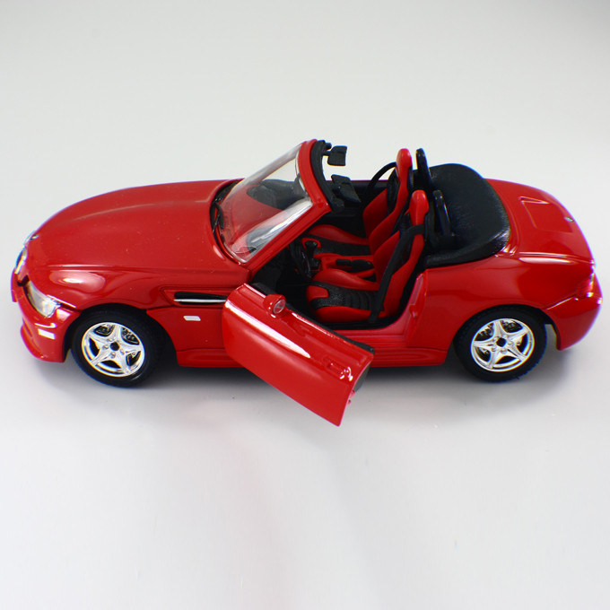 1 / 24 Die cast Alloy Red Car Custom Scale Model Cars BMW Roadster ...