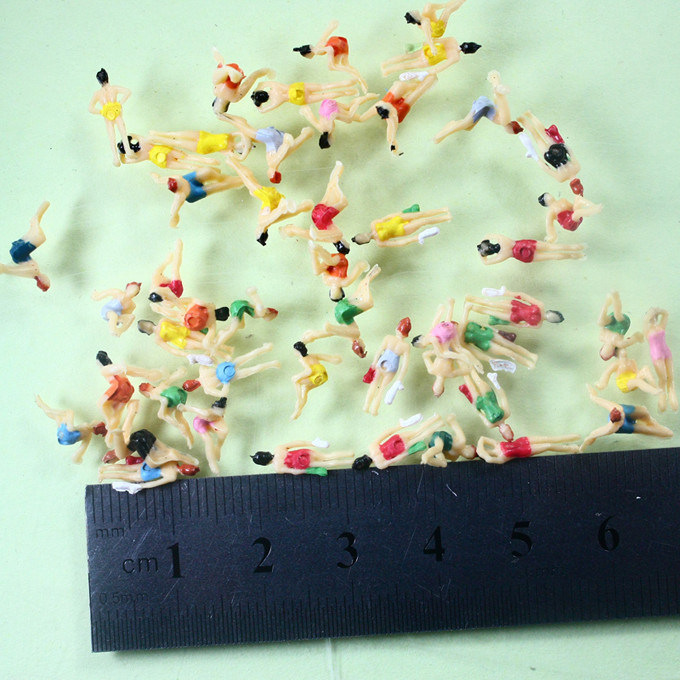 Colorful Architectural Scale Model People Painting Swimming Figures 1 ...