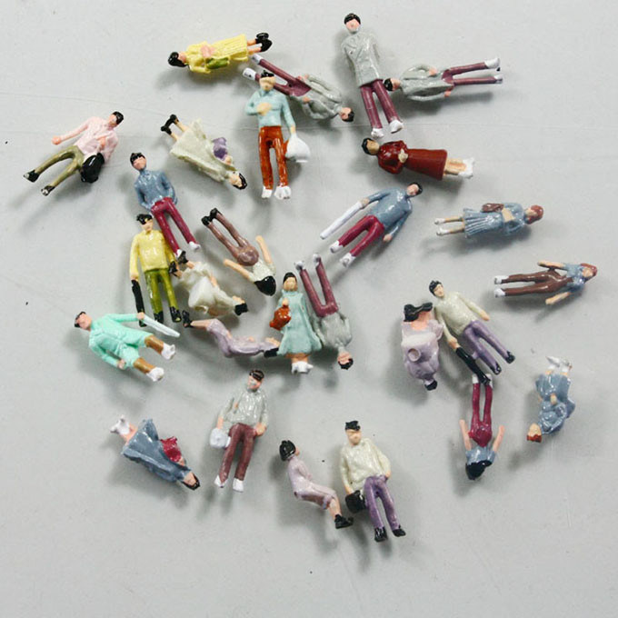 Rail road Layout Model Figure 1/150 Architectural Scale Model People ...