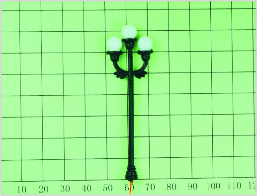 T10 6V Billboard Street Plastic Scale Model Lamp Posts for Train Layout 7cm