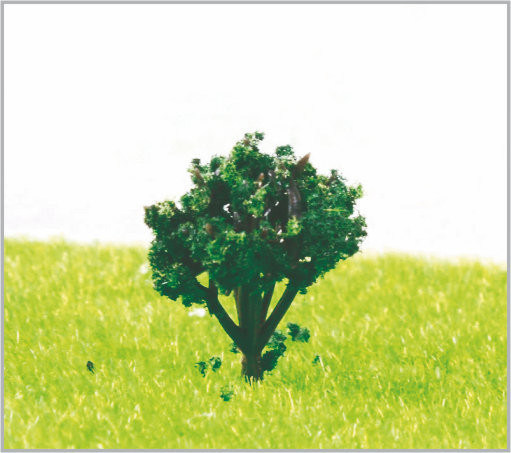 1.8cm Deep Yellow Plastic Handmade Miniature Model Trees For City ...