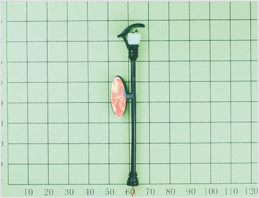 T15 6V Billboard Street Plastic Scale Model Lamp Posts for Train Layout ...