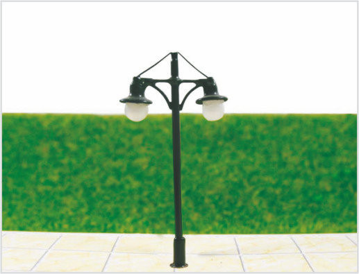 T44 Custom 6V Two-headed Street Plastic Model Lamp Post for Railroad ...